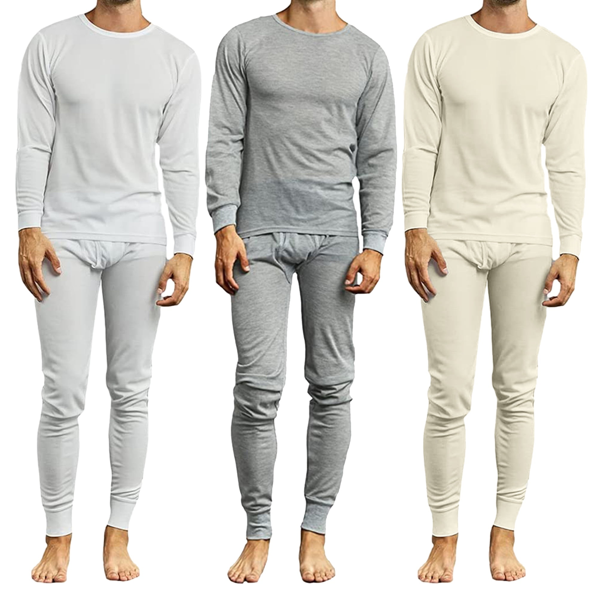 2-Piece Lightweight Thermal Set Of Both A Thermal Top And Bottom Long ...