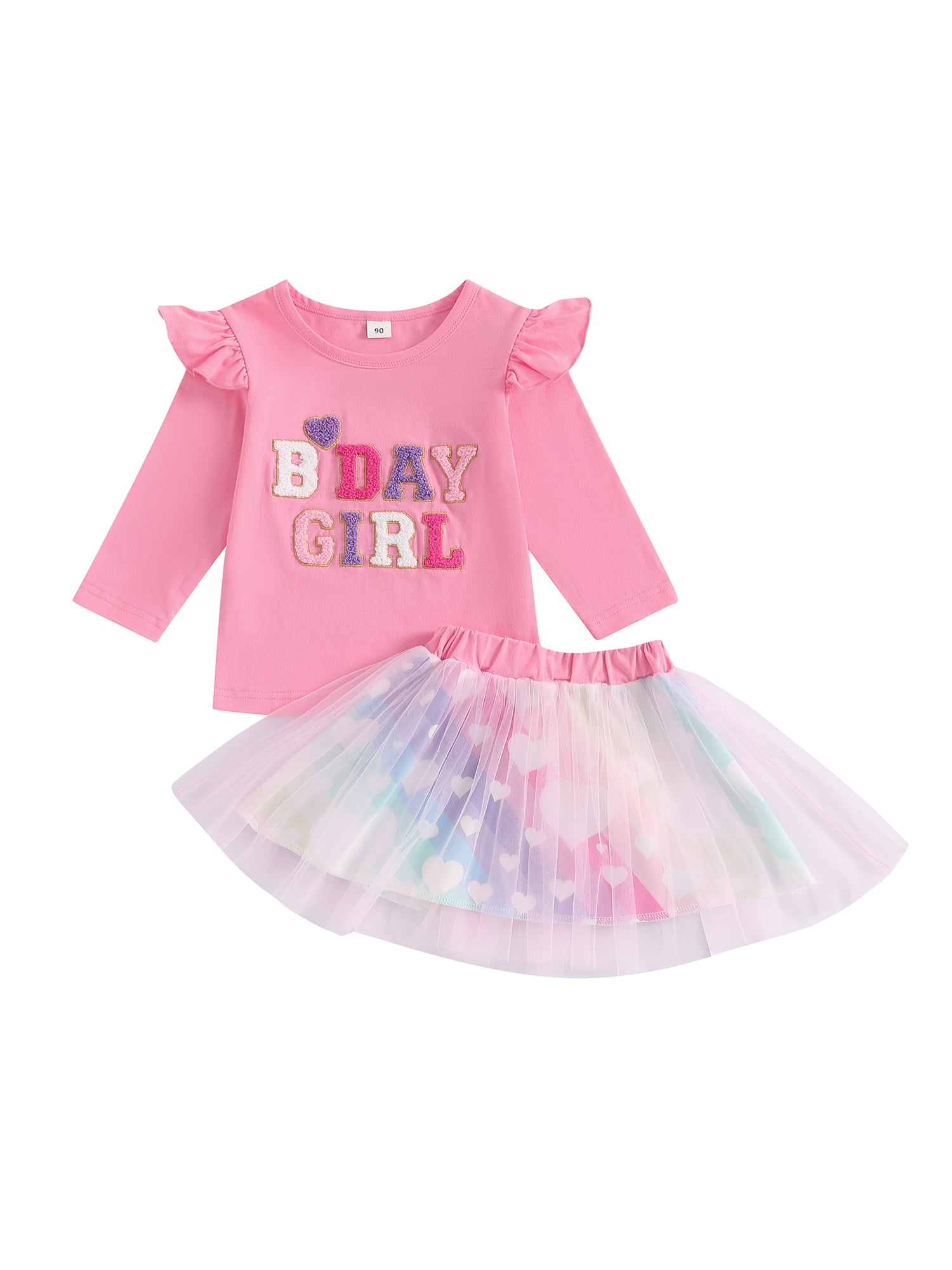 2-Piece Little Girls Skirt Clothing Set 12 18 24 Months 2T 3t 4T 5T ...