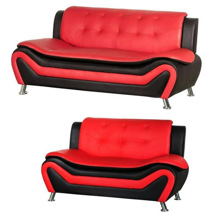 Modern Black And Red Sofa Set | Cabinets Matttroy