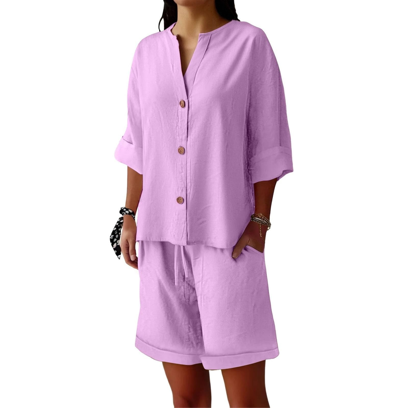 2 Piece Lounge Set Women Shorts New Plus Size Sets for Women 2 Piece ...
