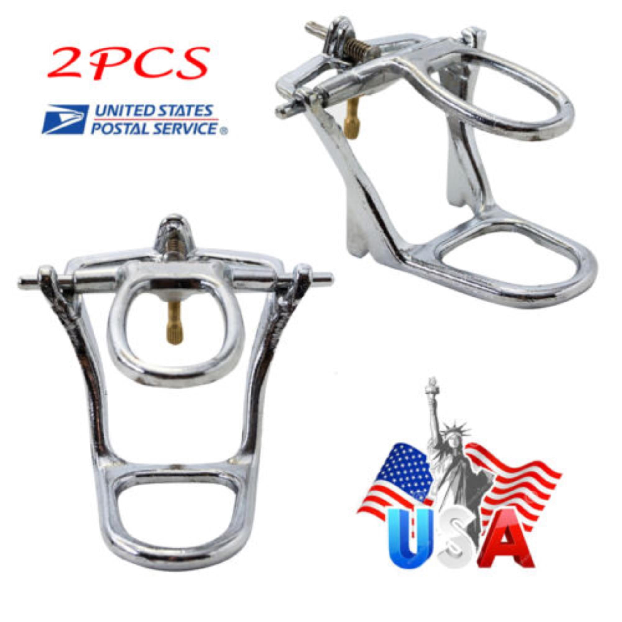 2-Piece Low Arch Denture Chrome Articulator Set for Dental Labs with 1 ...