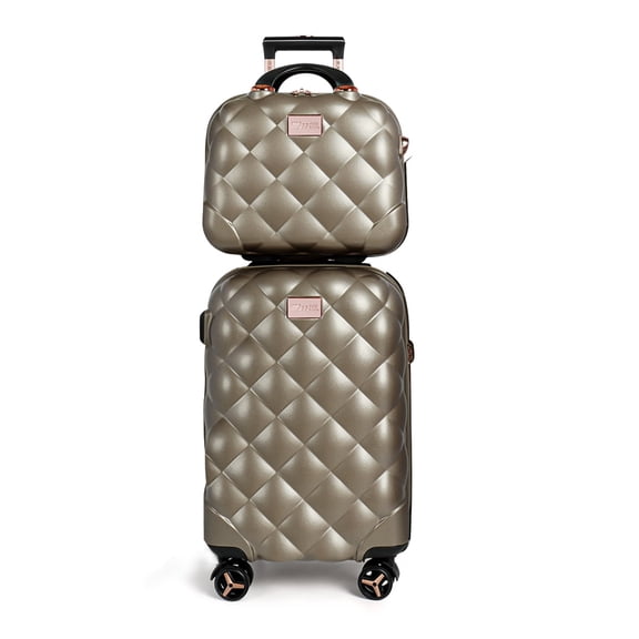 New York Xpress 2 Piece Luggage Set, PC Hardside Expandable Suitcase ...