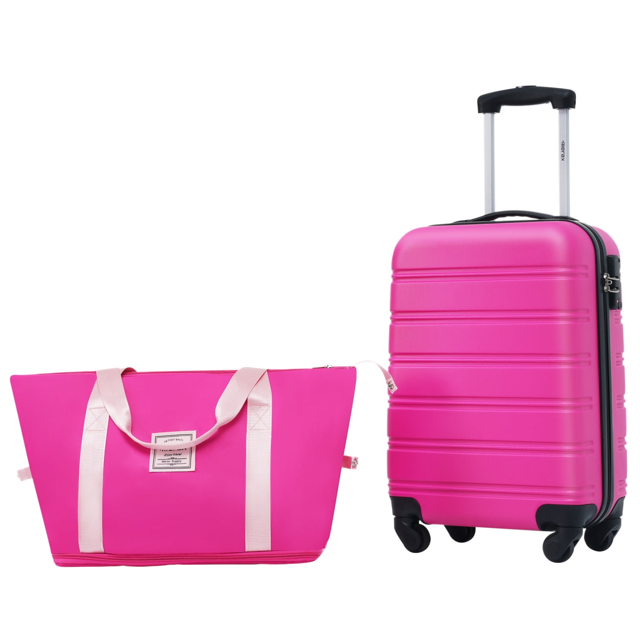 2 Piece Luggage Sets, Modern Suitcase with Spinner Wheels, TSA Lock ...