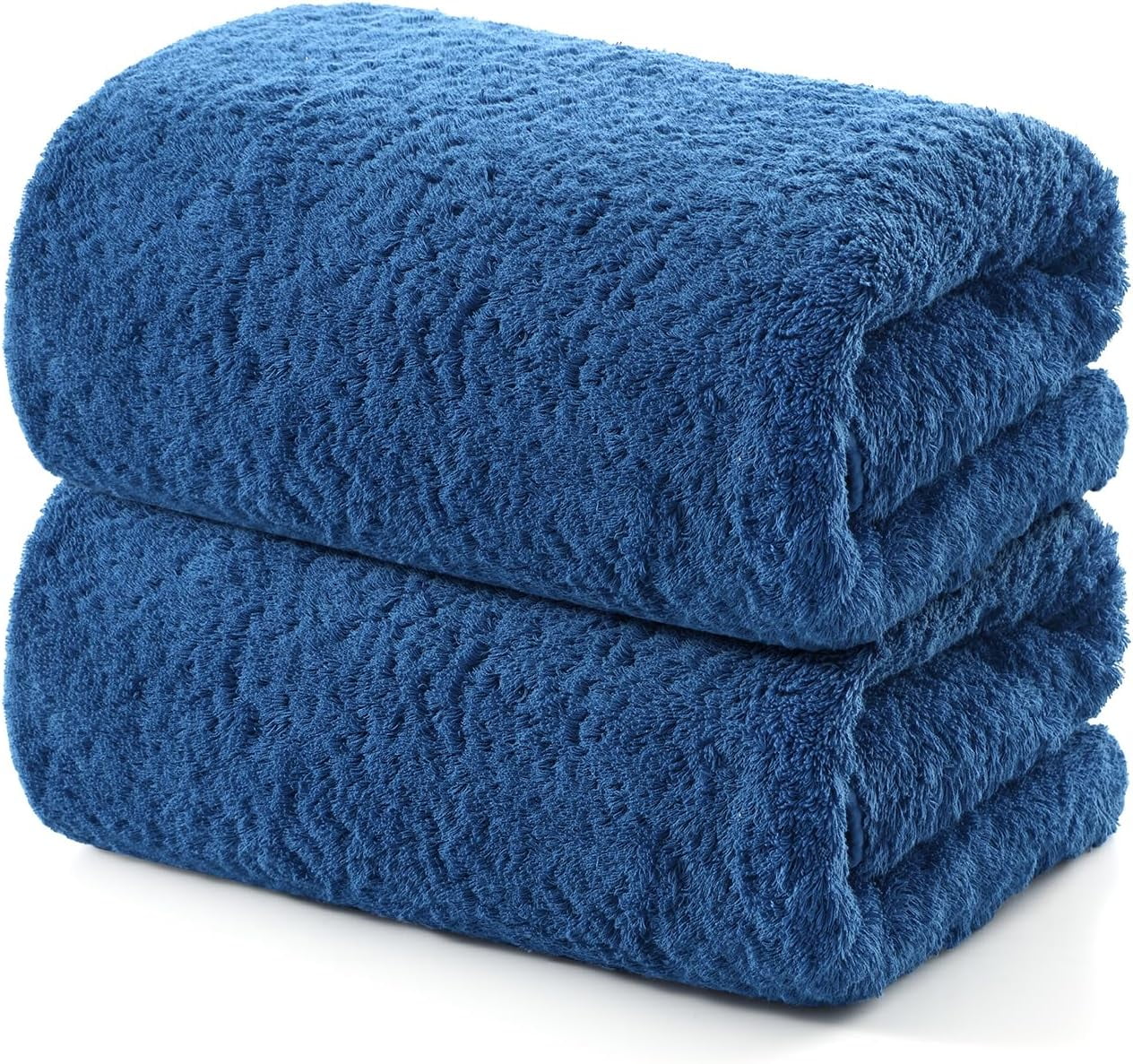 2 Piece Luxury Bath Towel Set - 31x62 inch Oversized Thick Bath Towels ...