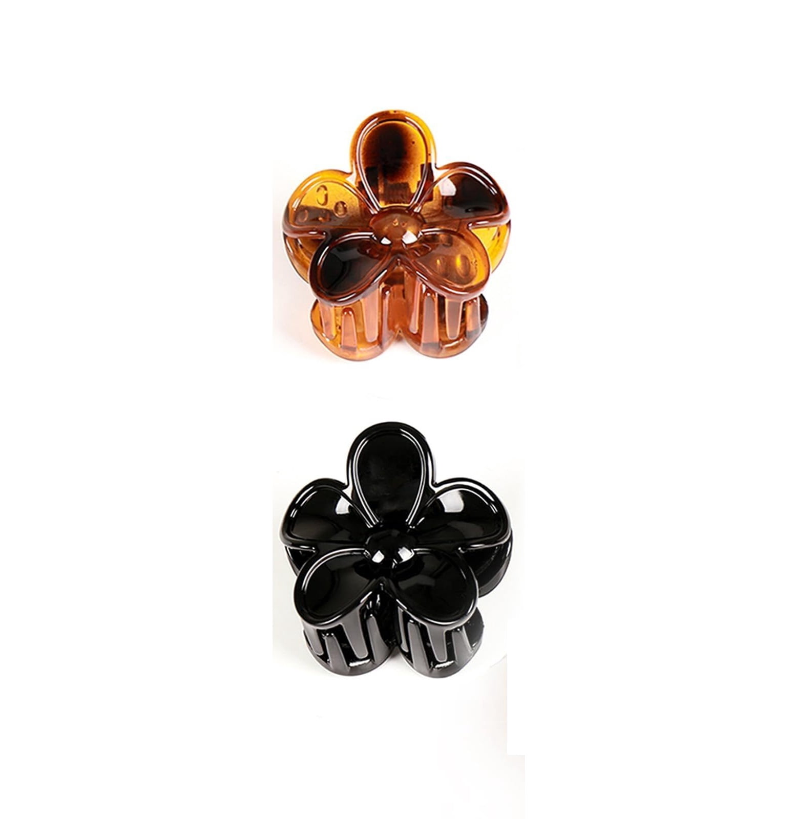 2-Piece Medium Hair Claw Clips for Women-Versatile Small Claw Clips for ...