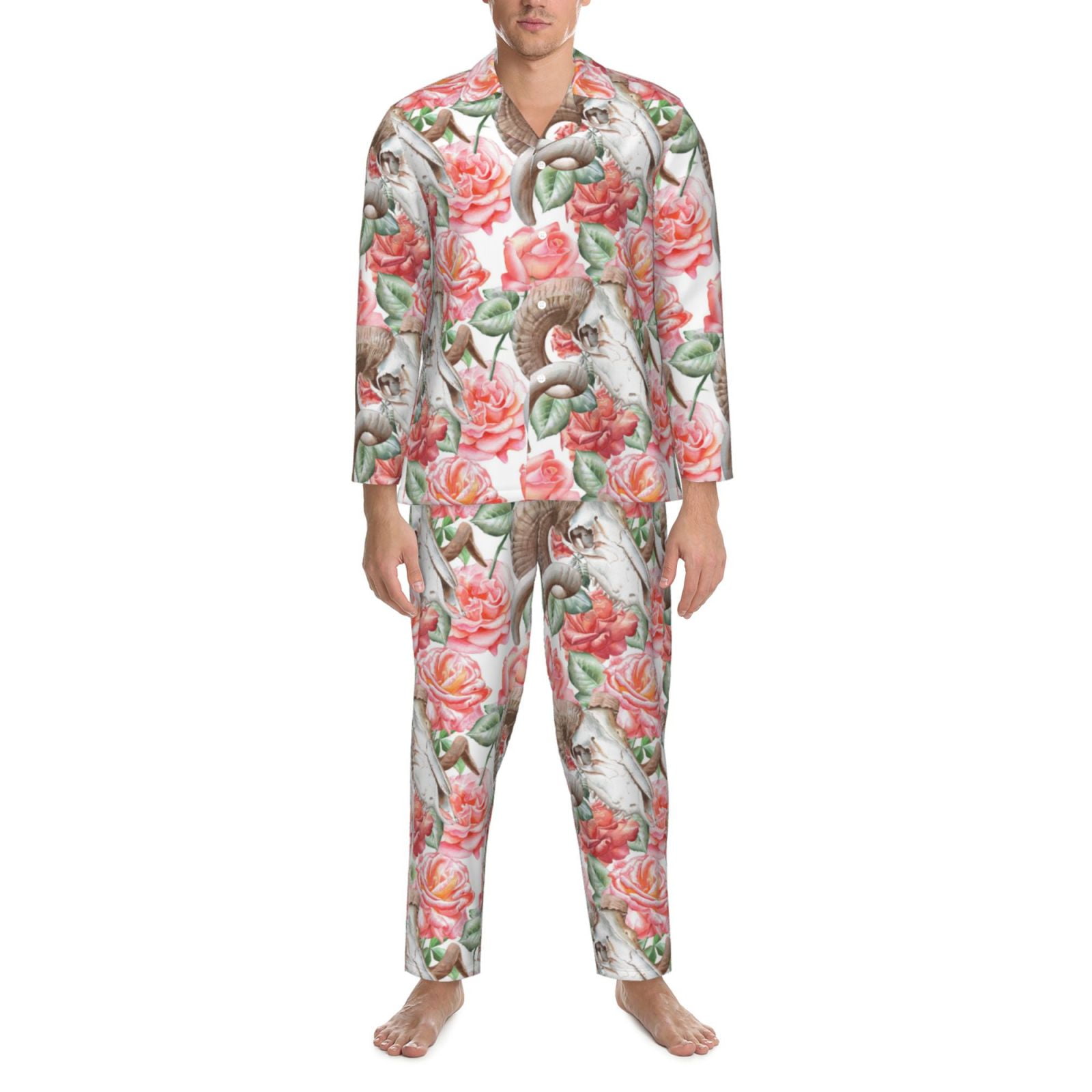 2 Piece Mens Pajamas Set, Soft Men's Sleepwear Comfy Loungewear ...