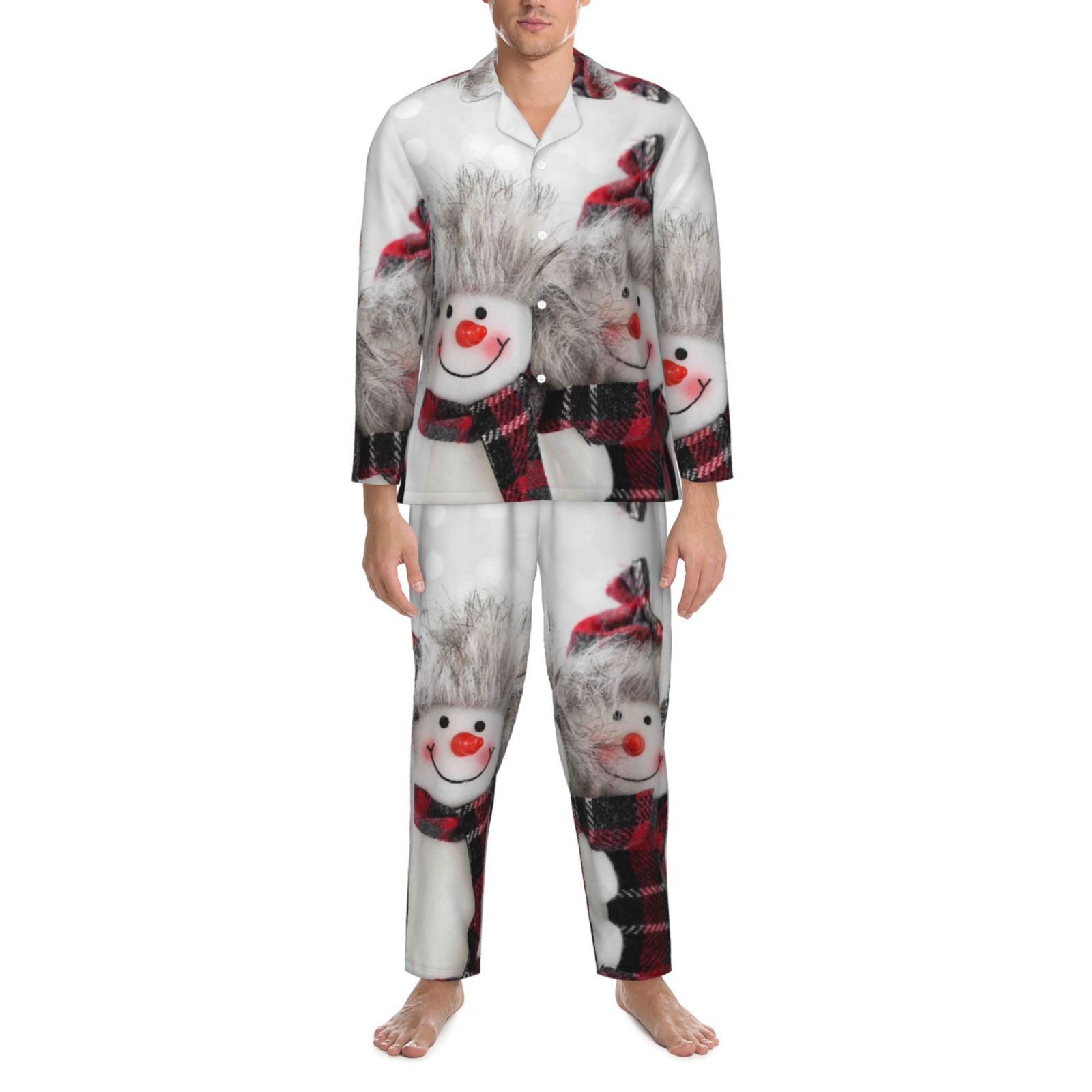 2 Piece Mens Pajamas Set, Soft Men's Sleepwear Comfy Loungewear ...