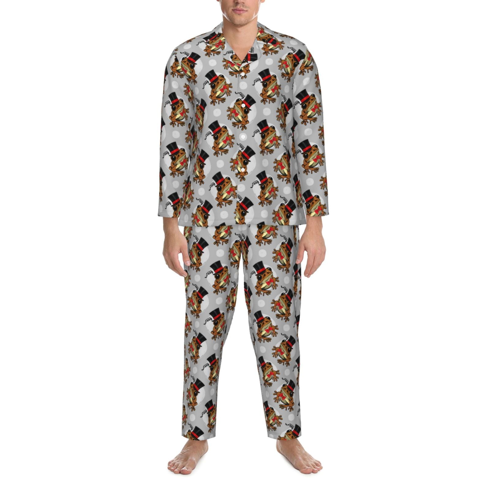 2 Piece Mens Pajamas Set, Soft Men's Sleepwear Comfy Loungewear, Funny ...