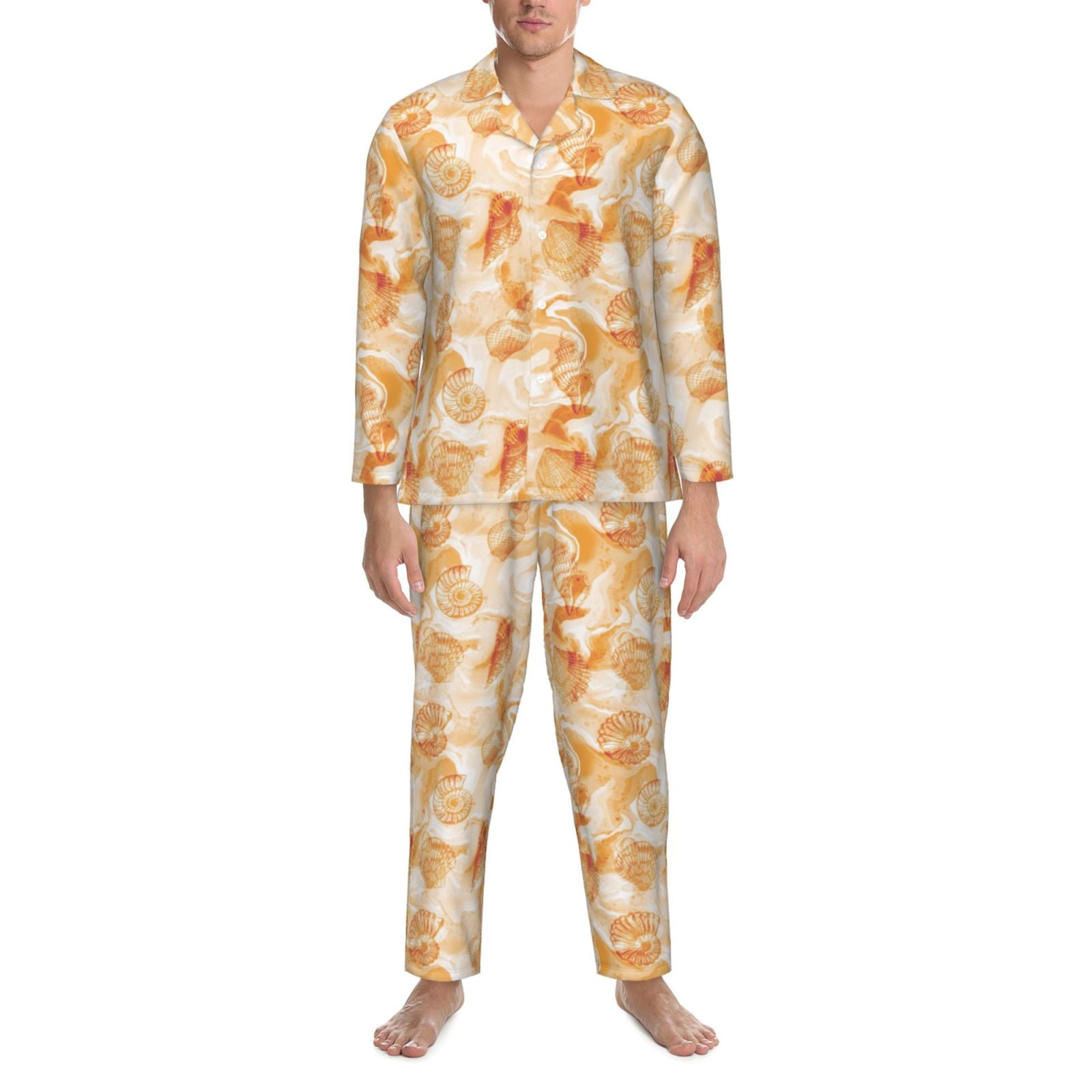 2 Piece Mens Pajamas Set, Soft Men's Sleepwear Comfy Loungewear ...