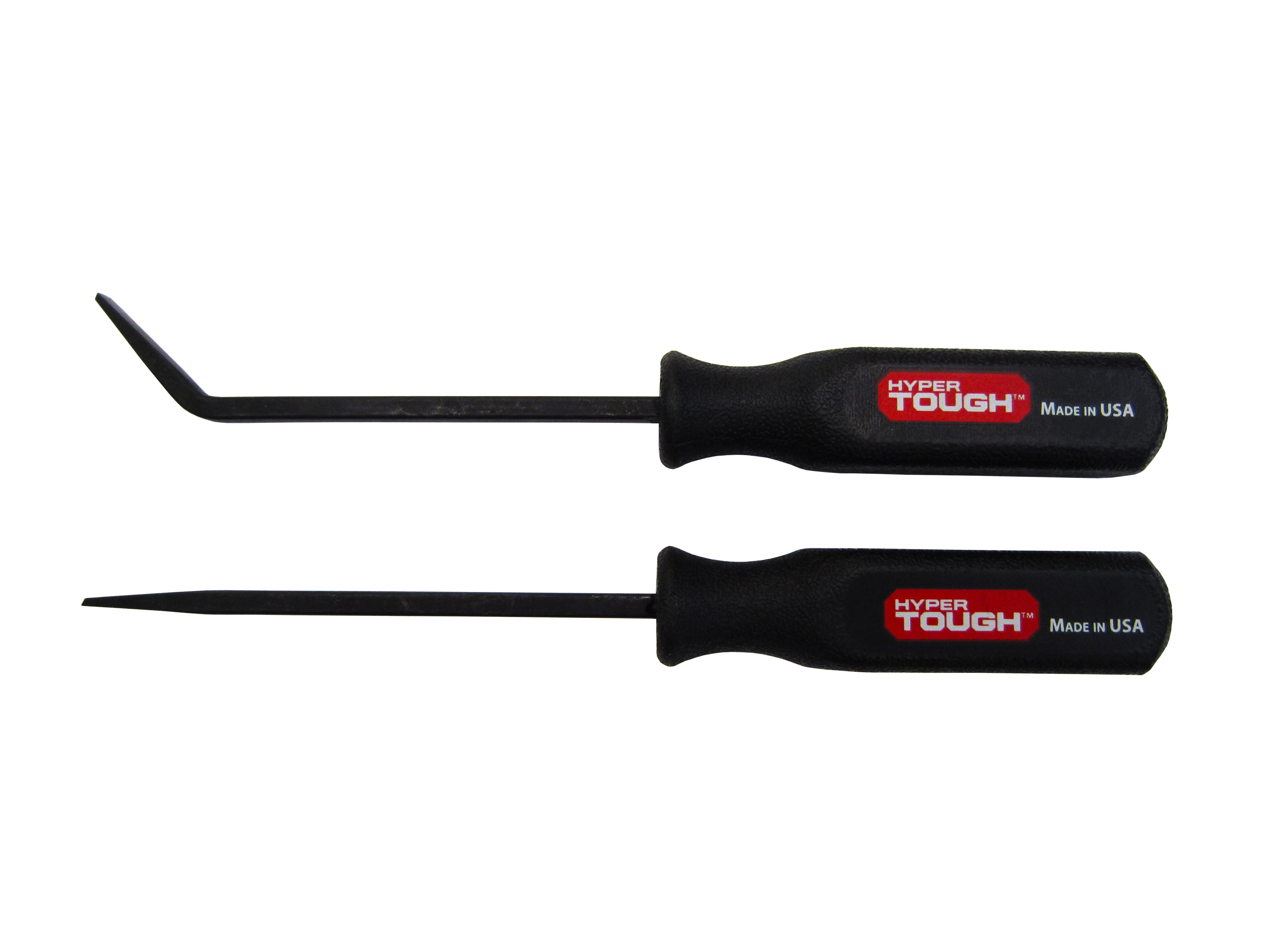 Hyper Tough 2-Piece Mini Handle Pry Bar Tool Set, Includes Straight and ...