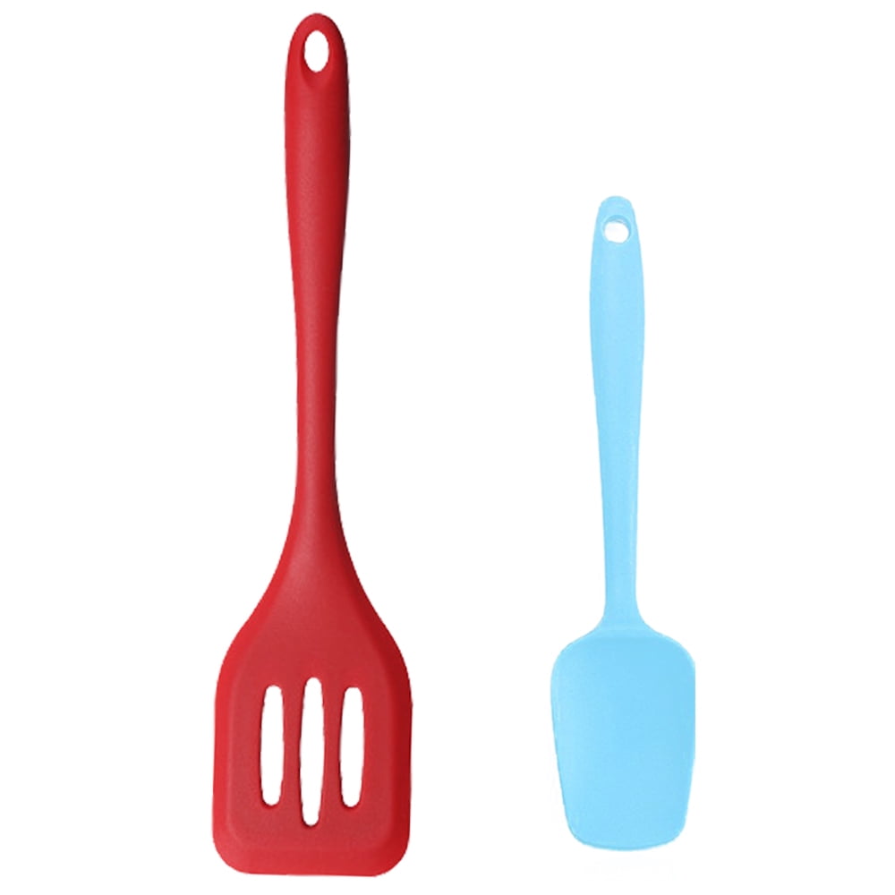 2 Piece Mini Kitchen Utensil Set- Silicone Kitchen Tools Non-Stick ...