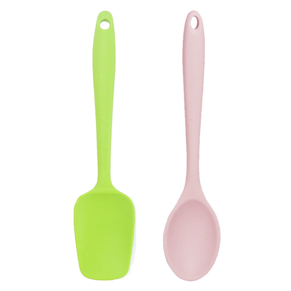 2 Piece Mini Kitchen Utensil Set- Silicone Kitchen Tools with Spatulas ...