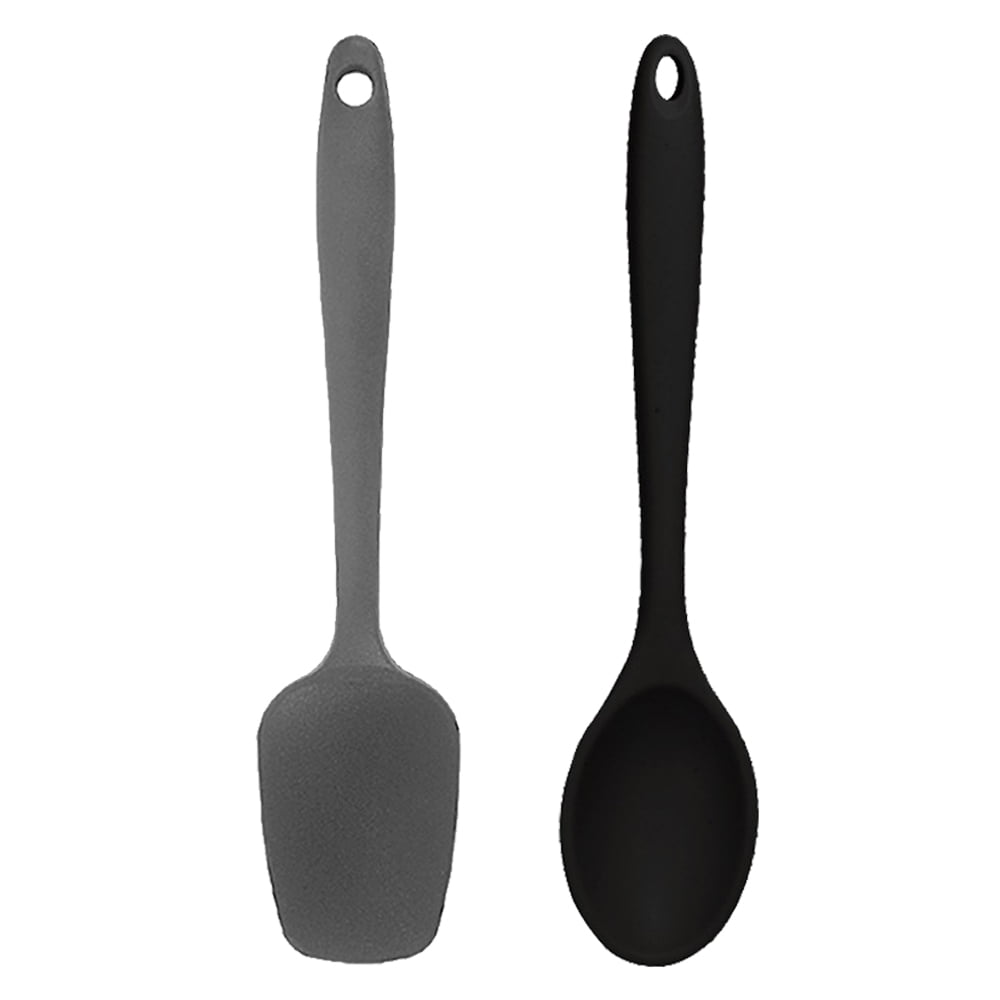 2 Piece Mini Kitchen Utensil Set- Silicone Kitchen Tools with Spatulas ...