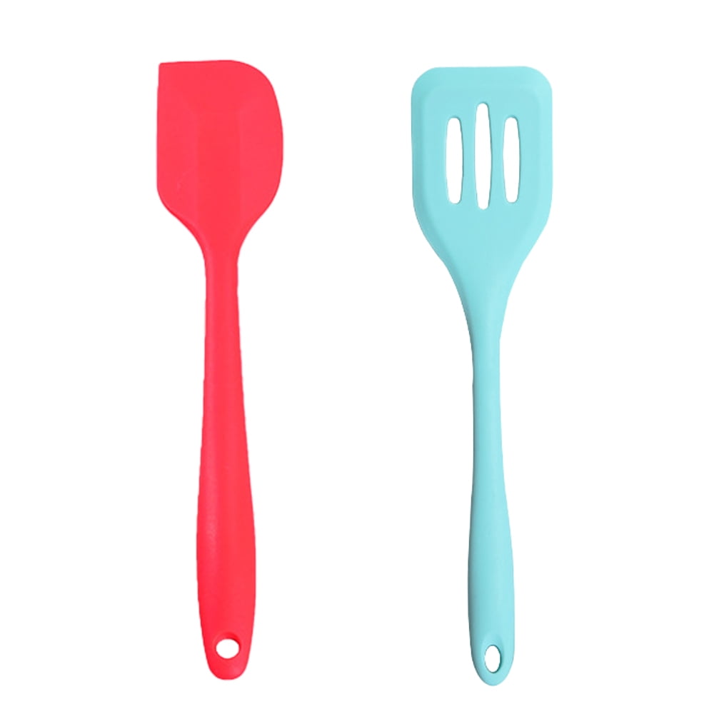 2 Piece Mini Kitchen Utensil Set- Silicone Kitchen Tools with Spatulas ...