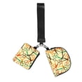 2-Piece Mini Wristlet Pouch Set Portable Sports Wrist Bag with Keychain ...