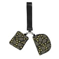 2-Piece Mini Wristlet Pouch Set Portable Sports Wrist Bag with Keychain ...