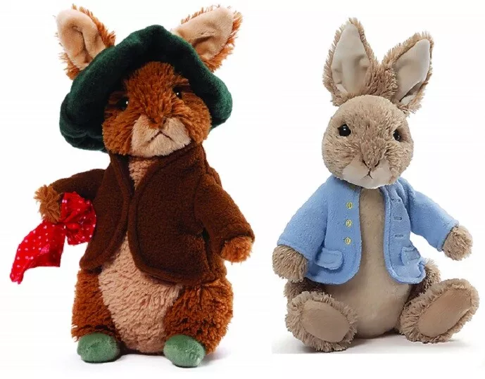 2 Piece Nursery Tale Stuffed Animal Bundle, Peter Rabbit and Benjamin ...
