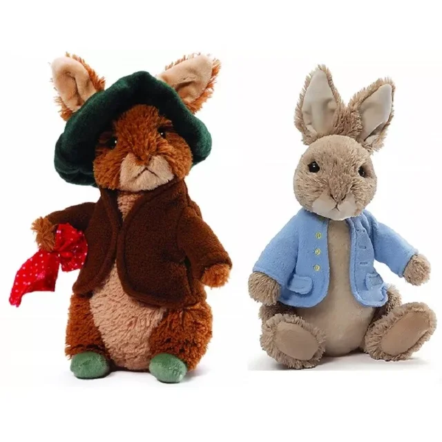2 Piece Nursery Tale Stuffed Animal Bundle, Peter Rabbit and Benjamin ...