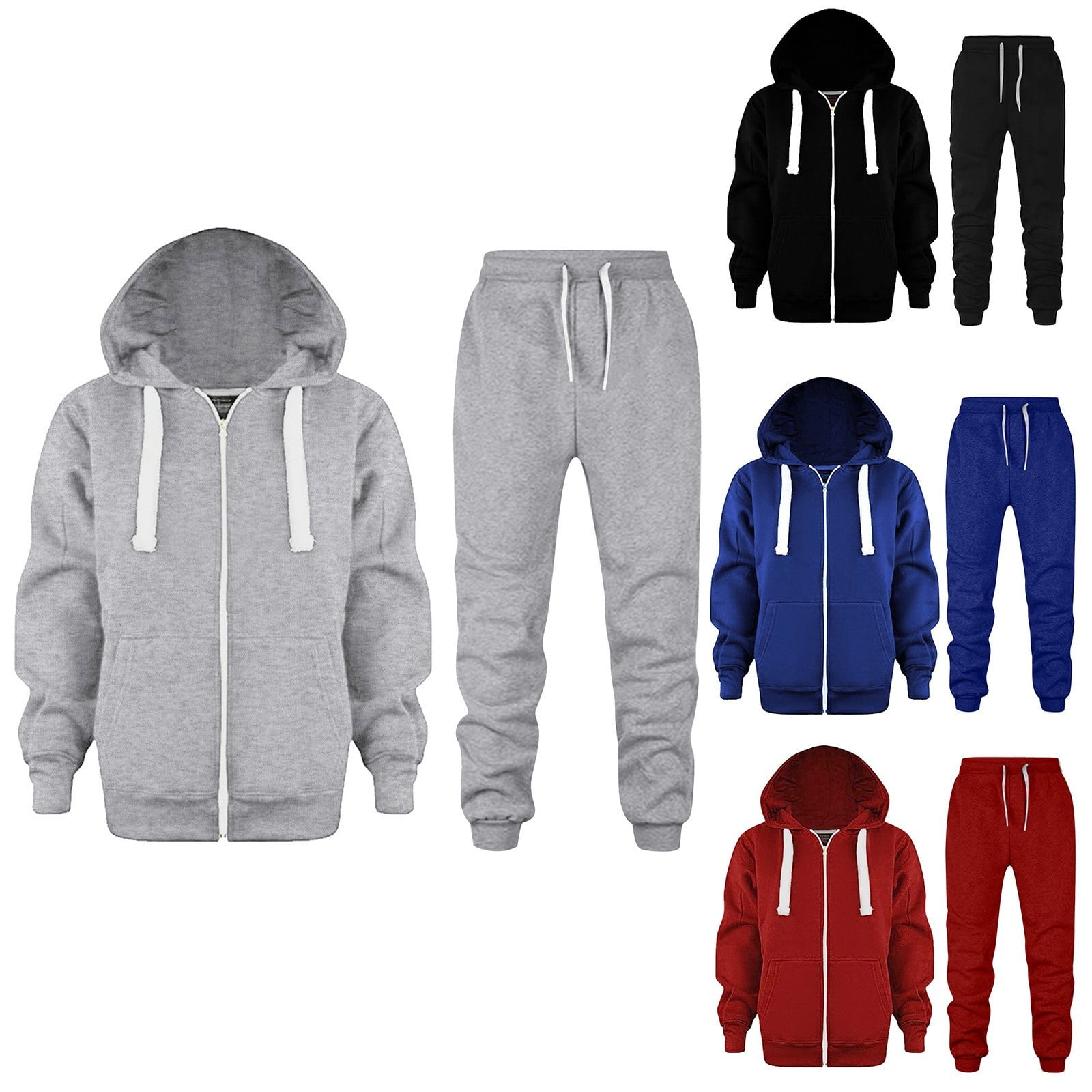 2 Piece Outfit Boys Girls Pullover Hoodies Sweatshirt Suit For Kids ...