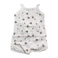 2-Piece Outfit For Girls Cotton Shorts Sets Summer Casual Clothes Cami ...