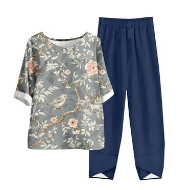 White Mark Women's Plus Size 2 Piece Lounge Set - Walmart.com