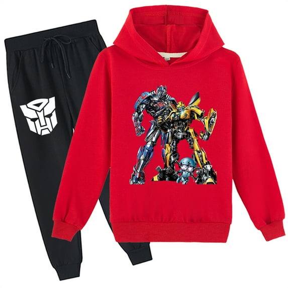2 Piece Outfits Transformers Long Sleeve Hoodies and Sweatpants Set ...