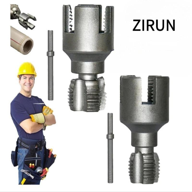 2-Piece PPR Pipe Threading Tool Set - 1/2" & 3/4" Internal/External ...