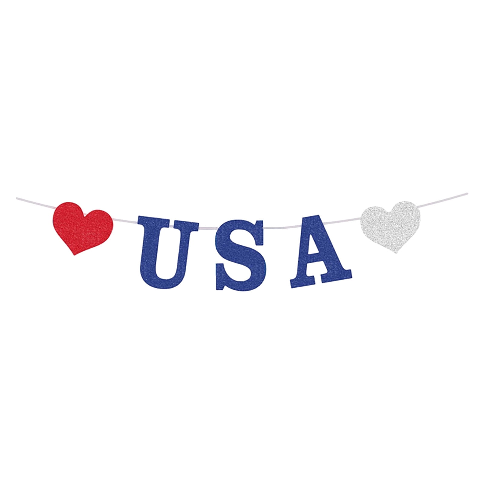 2-Piece Patriotic Banner Kit - USA Themed Burlap Banner & Star ...