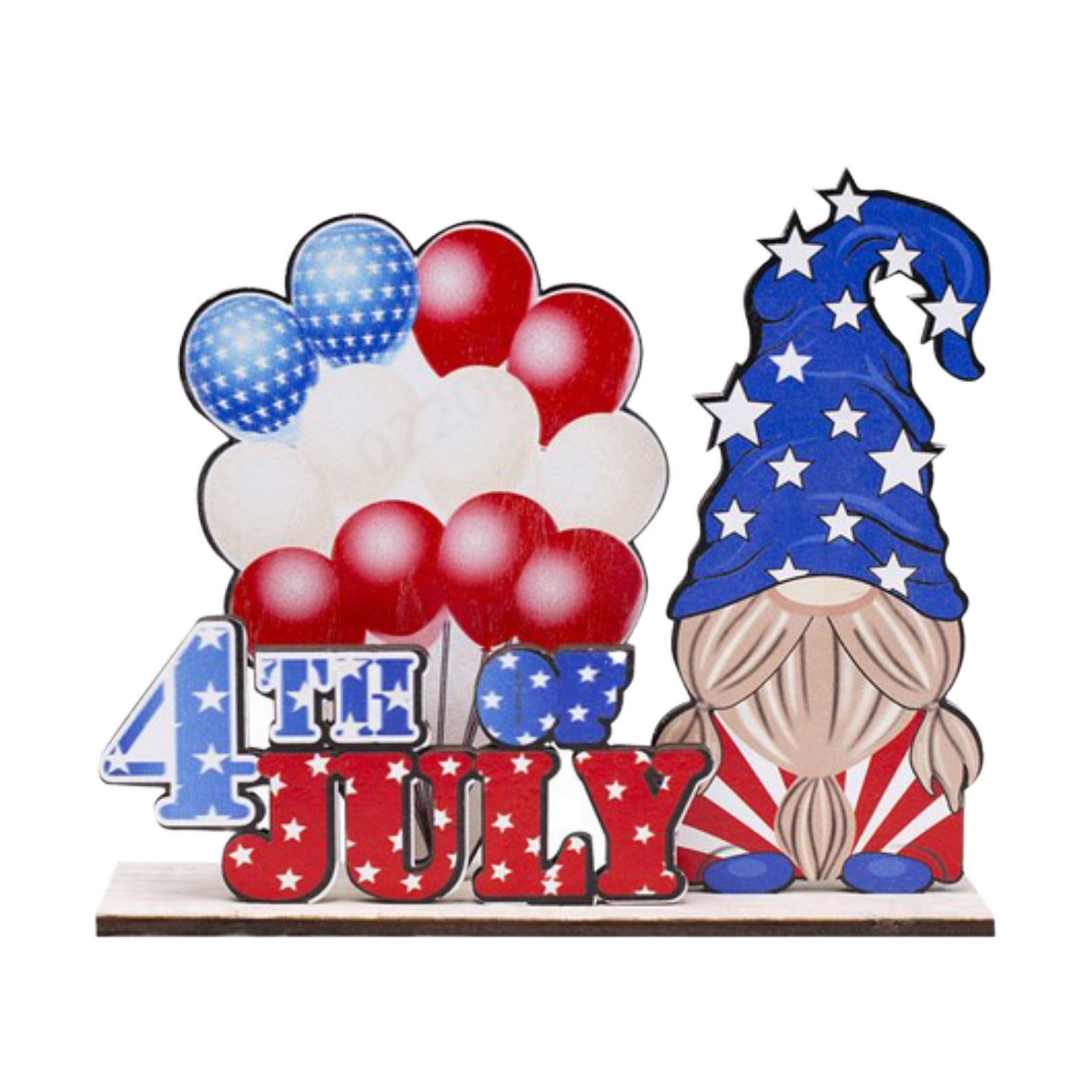 2 - Piece Patriotic Wooden Centerpieces for Memorial Day, Independence ...