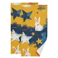 2-Piece Polyester cotton Towel Set Absorbent Animal Color Toys Rabbit ...