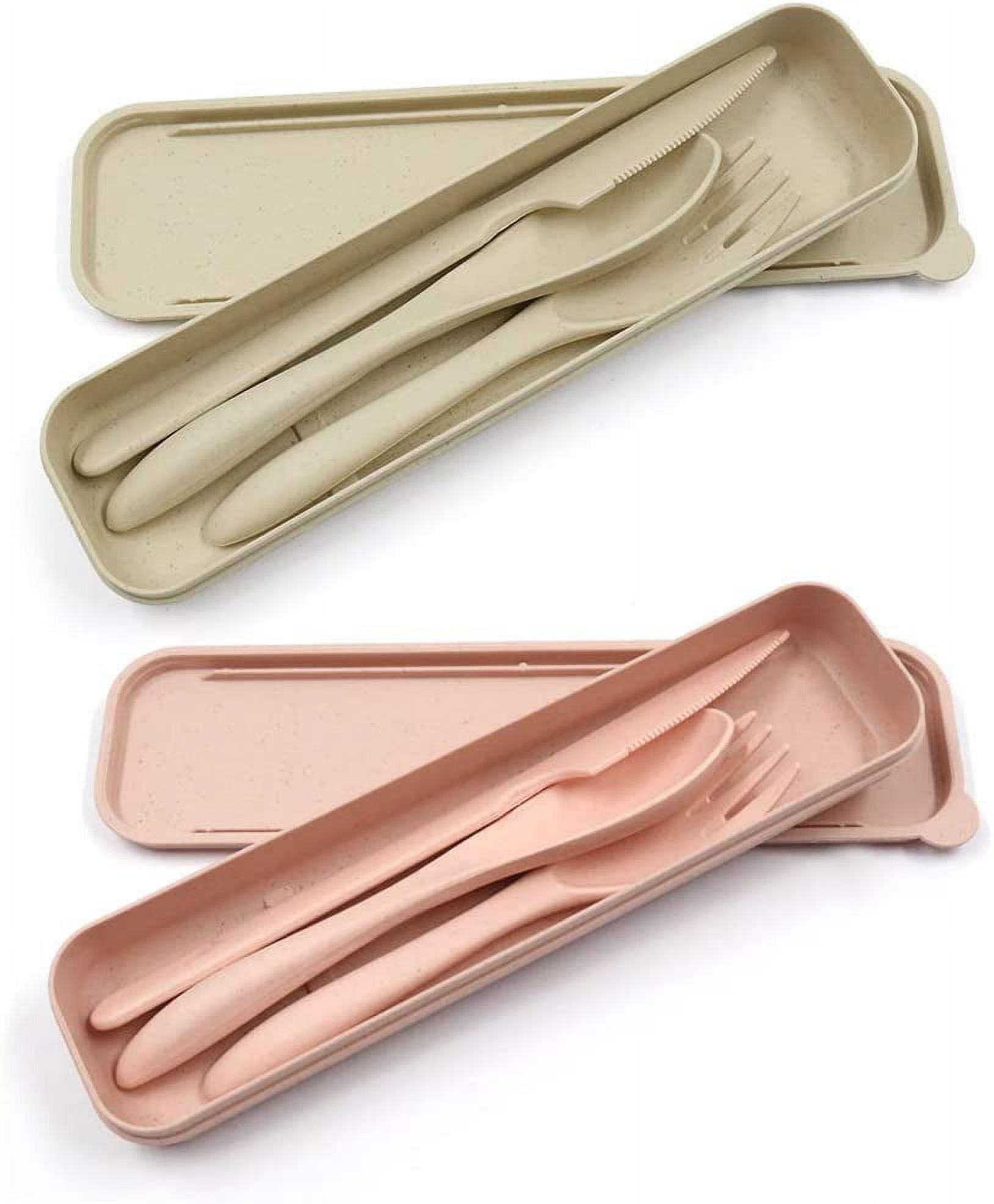 2 Piece Portable Spoon & Fork for Travel, Picnic, Camping, and Daily ...