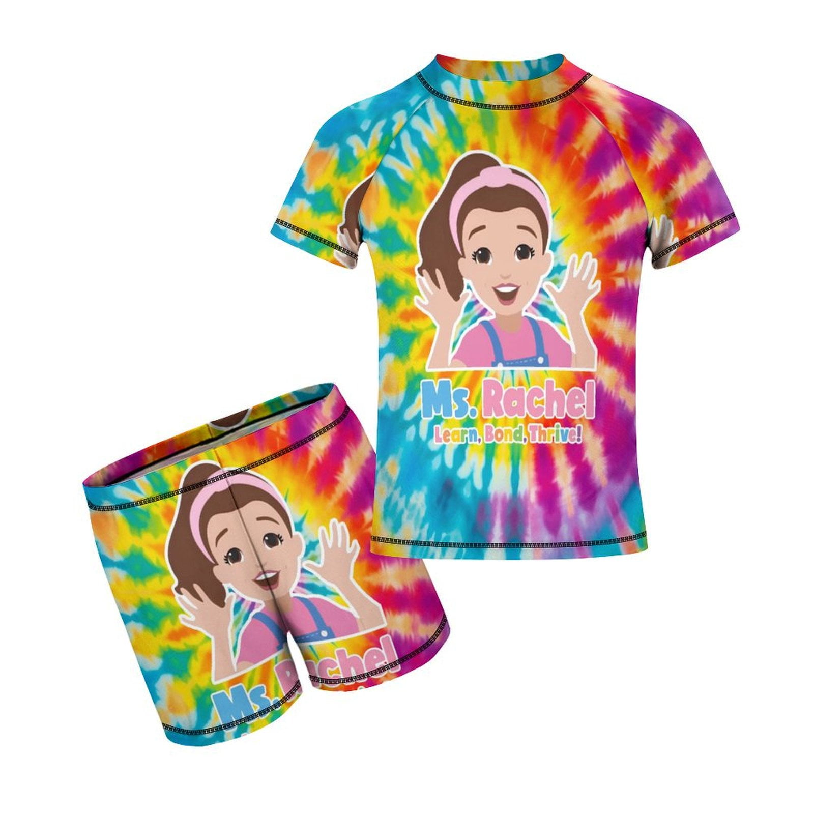 2 Piece Ra-Chel Bathing Suits Rash Guard Swim Shirts with Shorts Set ...