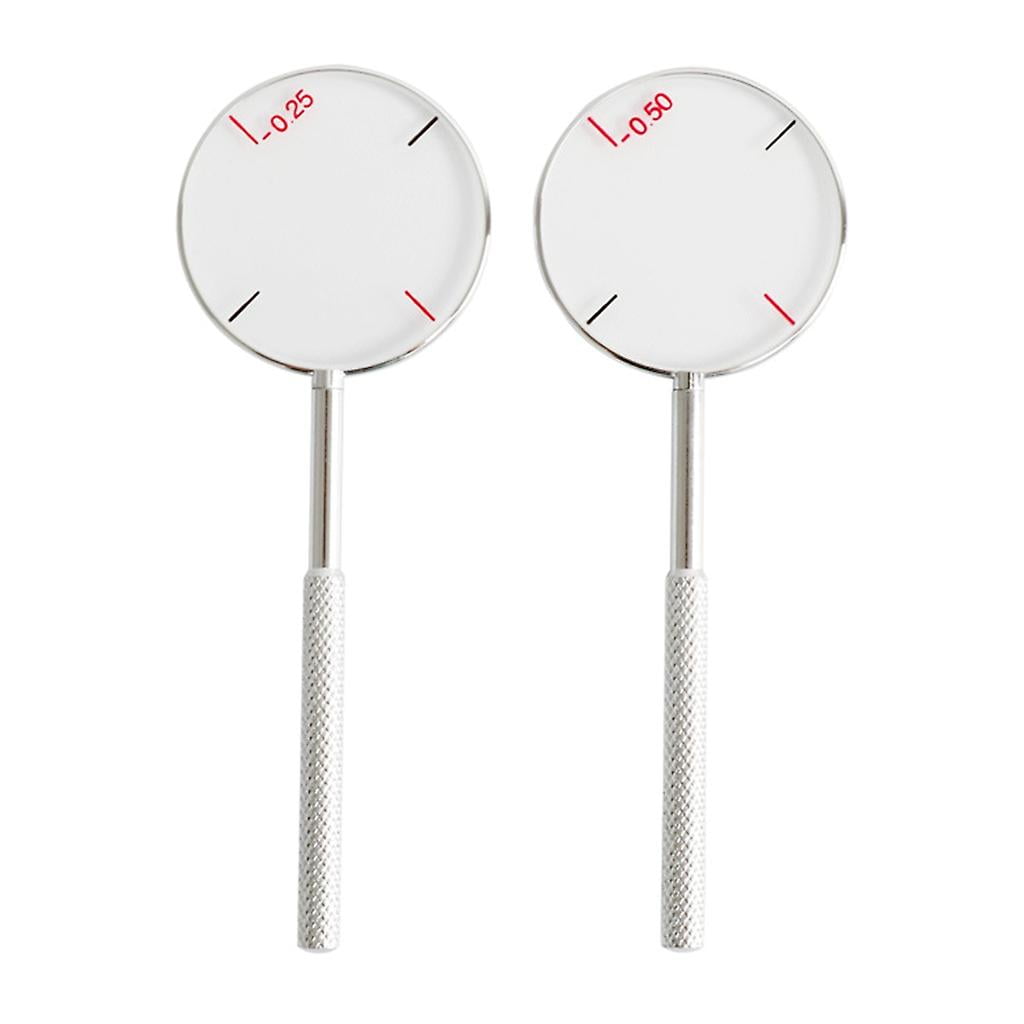 2-Piece Round Optical Cross Cylinder Lens Tool Set Diopters Optical ...