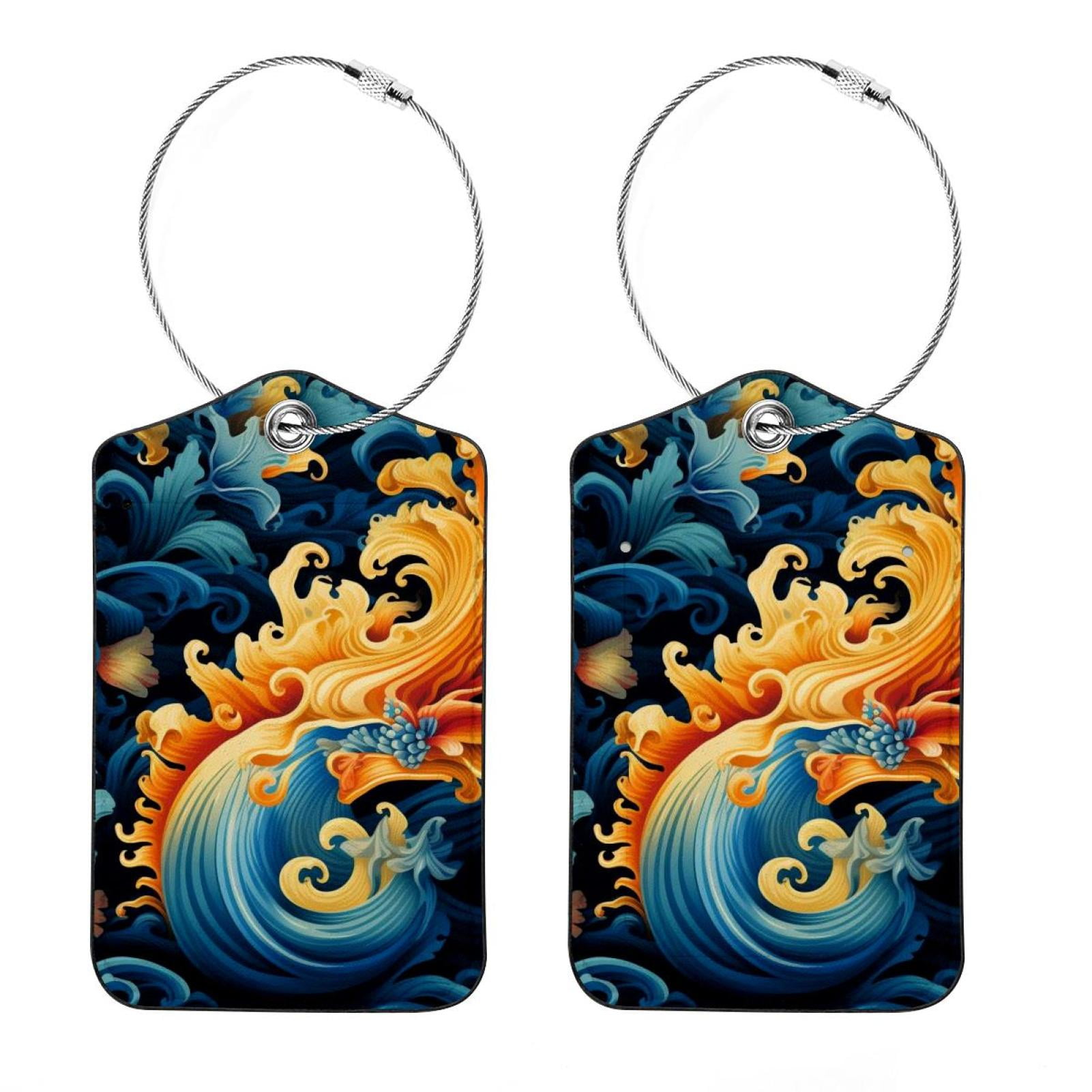 2 Piece Sea Slug Luggage Tag for Suitcase Identifiers Privacy Name ...