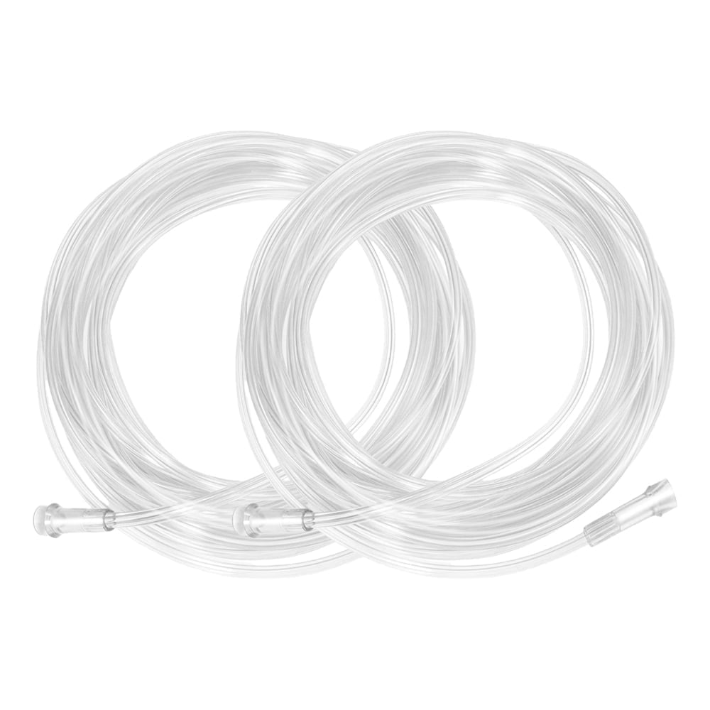 2-Piece Set 26.2 ft. High-Flow Clear Flexible Nasal Tubing, Kink ...