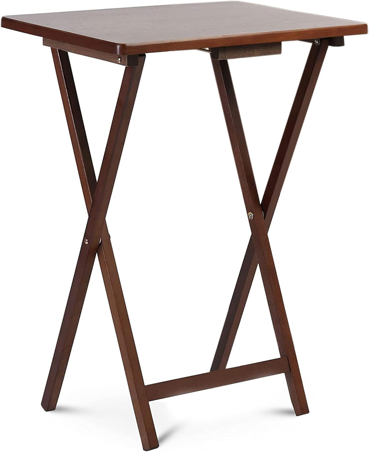 2 Piece Set, Multifunctional Solid Wood TV Snack Tray Tables for Indoor ...