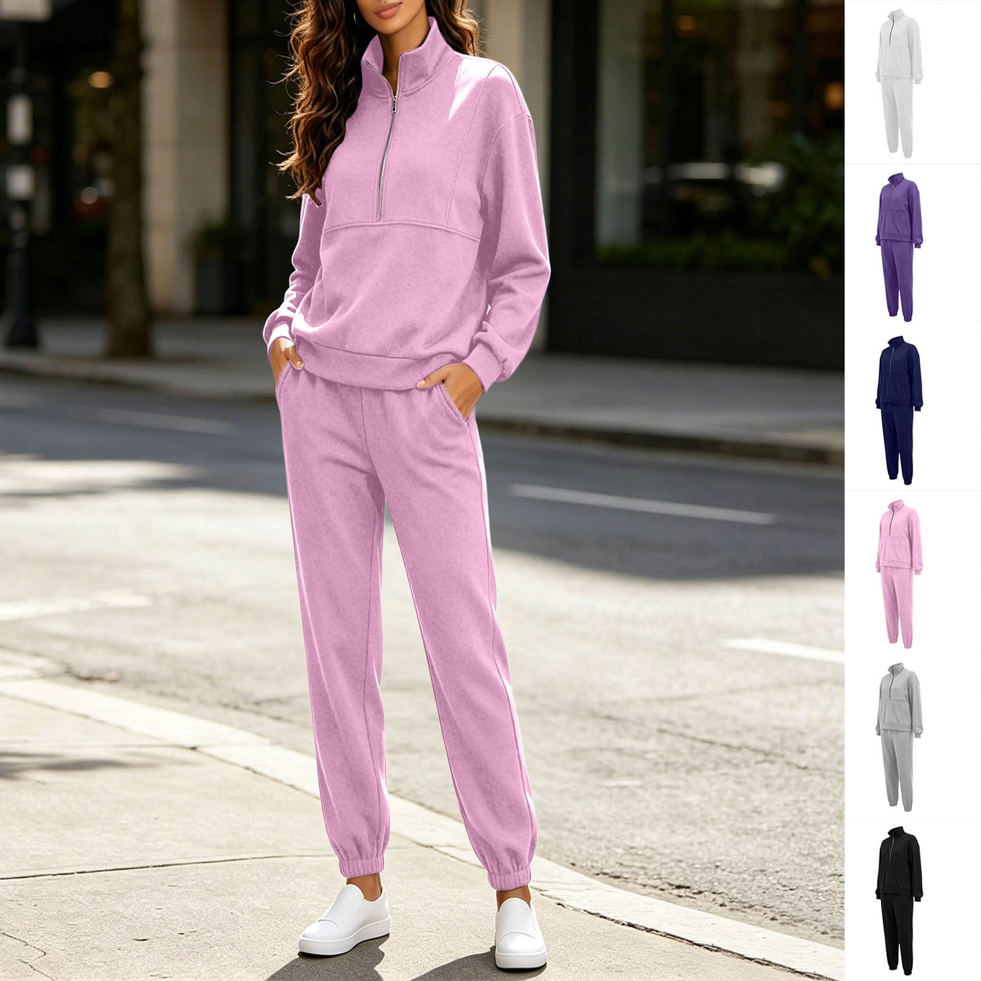 2 Piece Sets Long Sleeve Sets for Women Fall Outfits Lounge Sets for ...