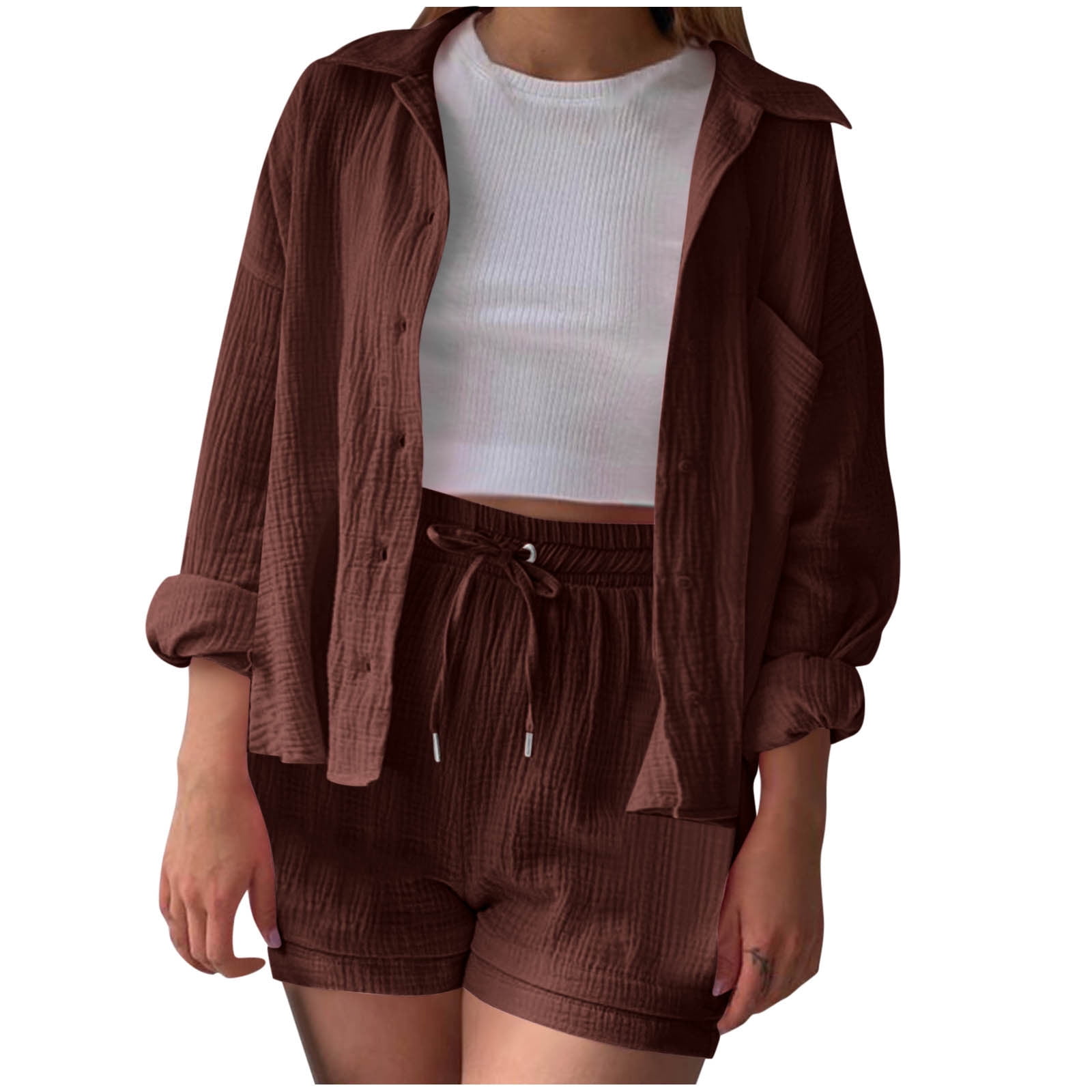 2 Piece Sets for Plus Size Women Fall Two Piece Pants Set Women's ...