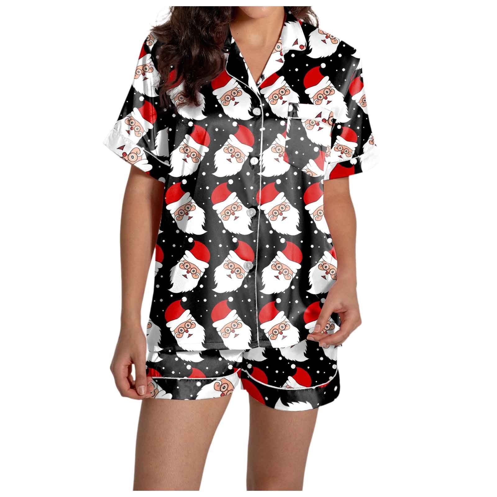 2 Piece Sets for Women – Sexy Satin Pajama Lightweight Loungewear ...