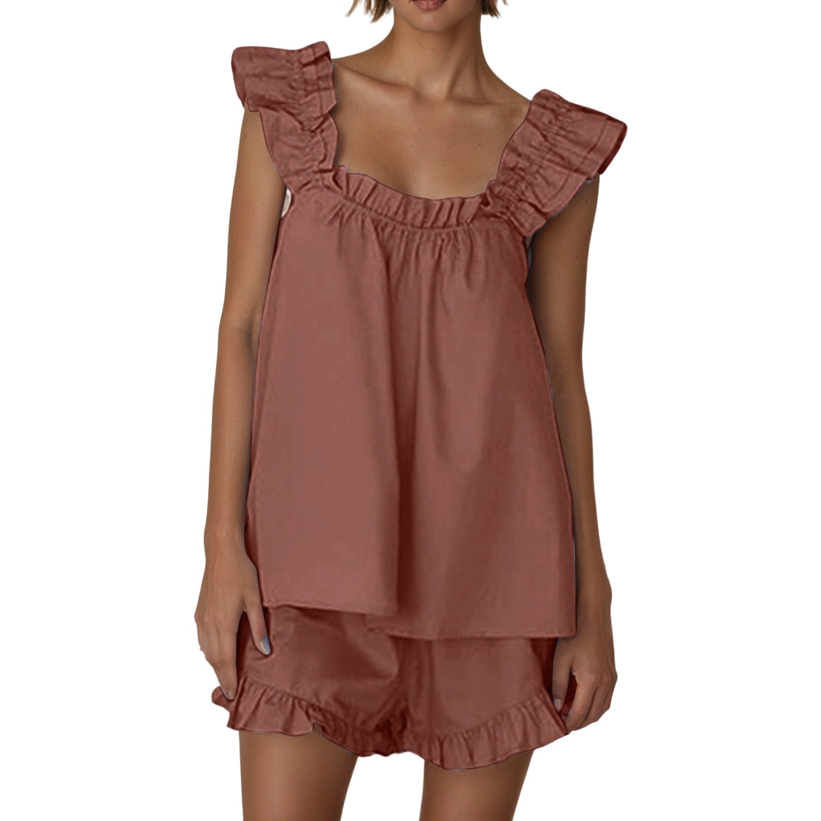 2 Piece Sets for Women Summer Women's Pajama Sets 2 Piece Outfits ...