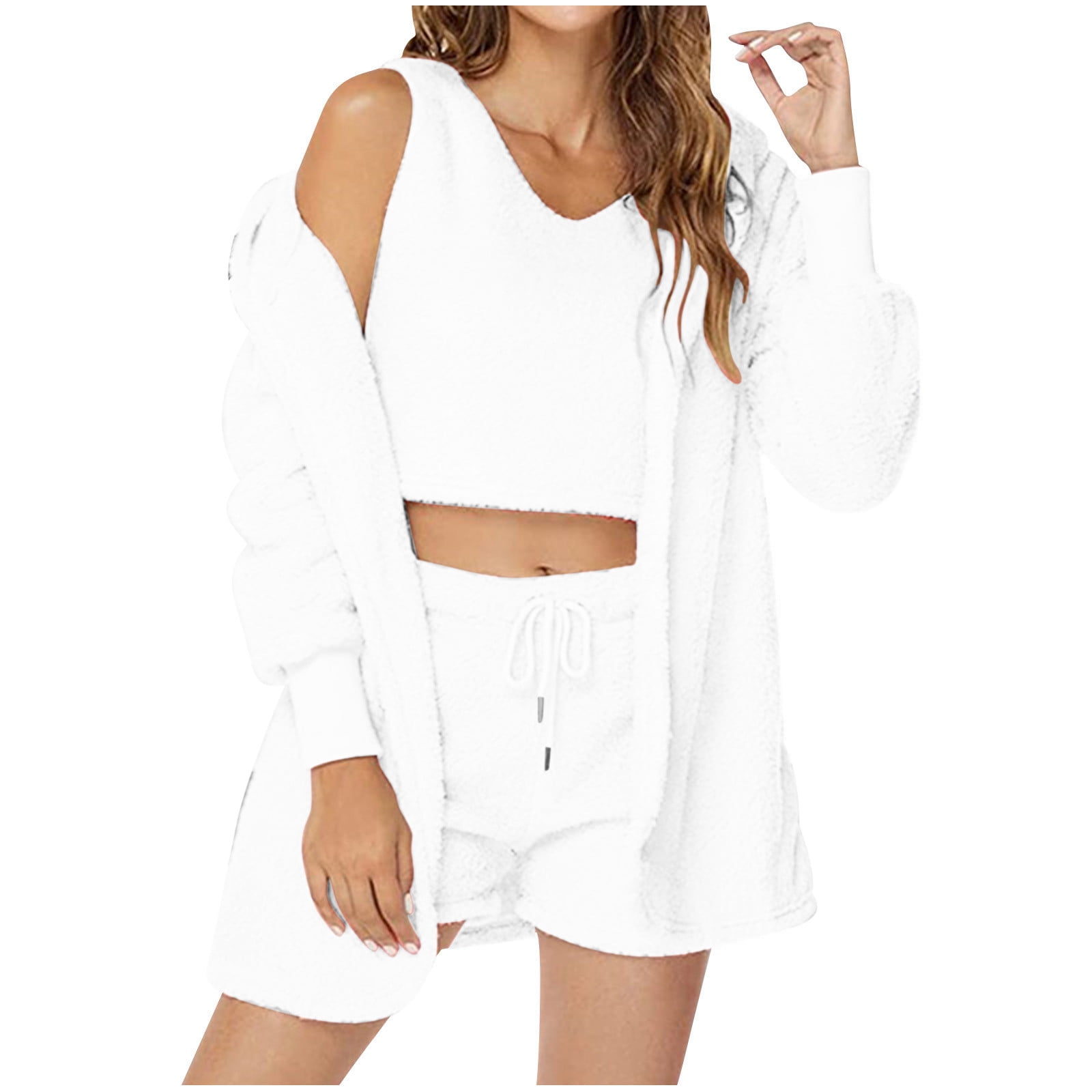 2 Piece Sets for Women Two Piece Lounge Sets Fall Women's Solid ...