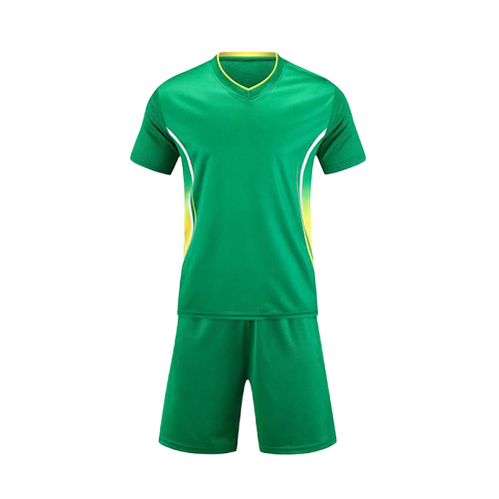 2 Piece Sets for Boys Summer Soccer Jersey Training Shirts And Shorts ...