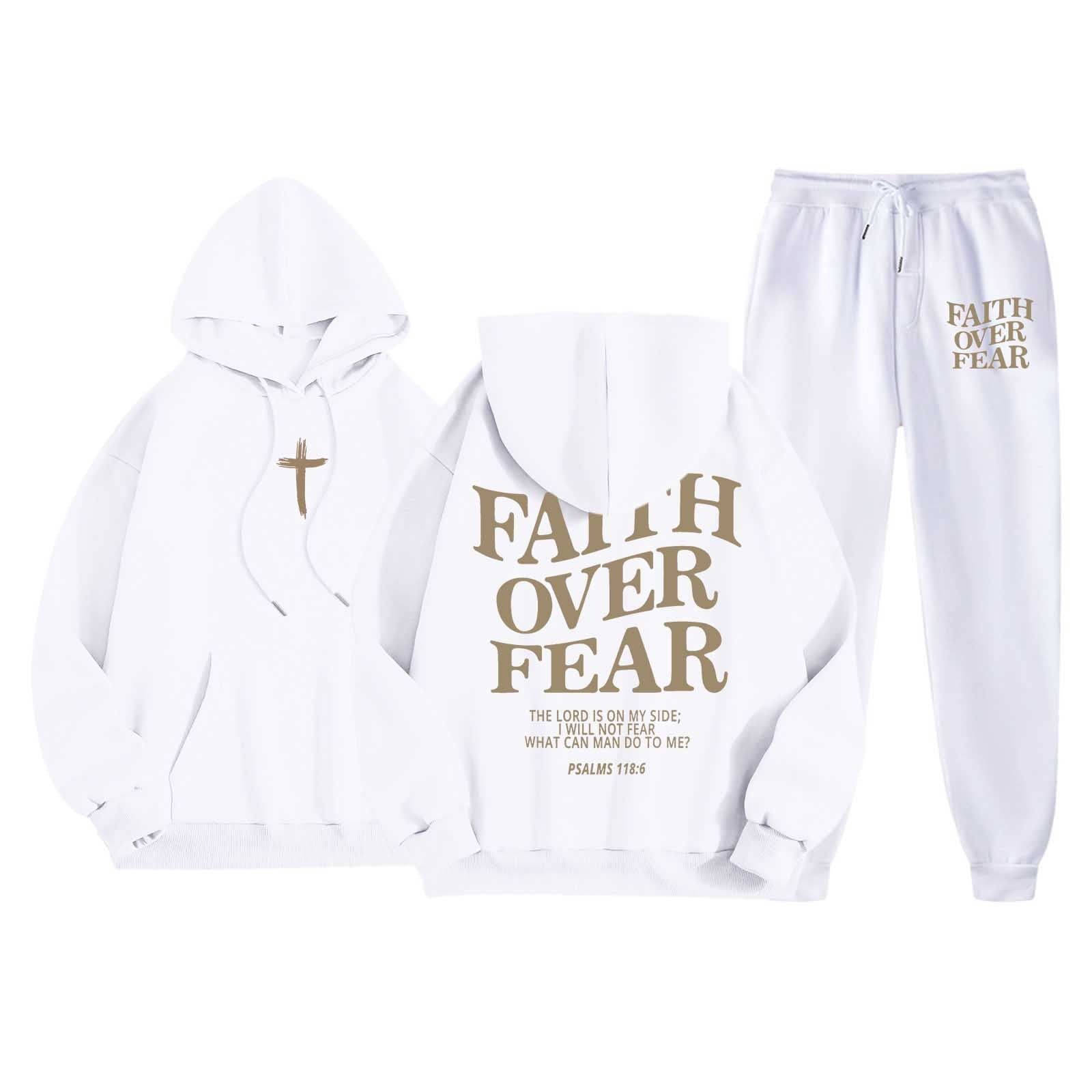 2 Piece Sets for Women Casual Loose Hooded Sweatshirt and Jogger Set ...