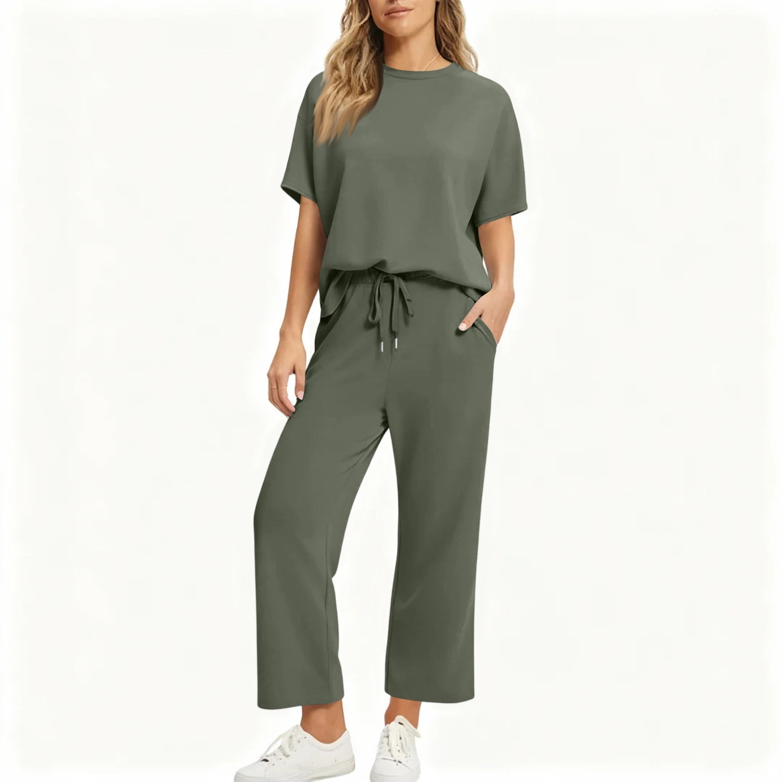 2 Piece Sets for Women Casual Summer Travel Vacation Outfits Short ...