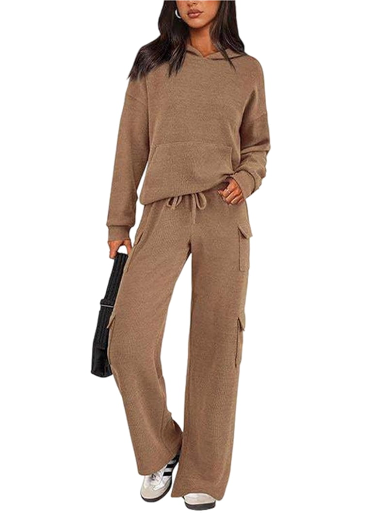 2 Piece Sets for Women Fall Sweatsuits Outfits Lounge Matching Hoodie ...