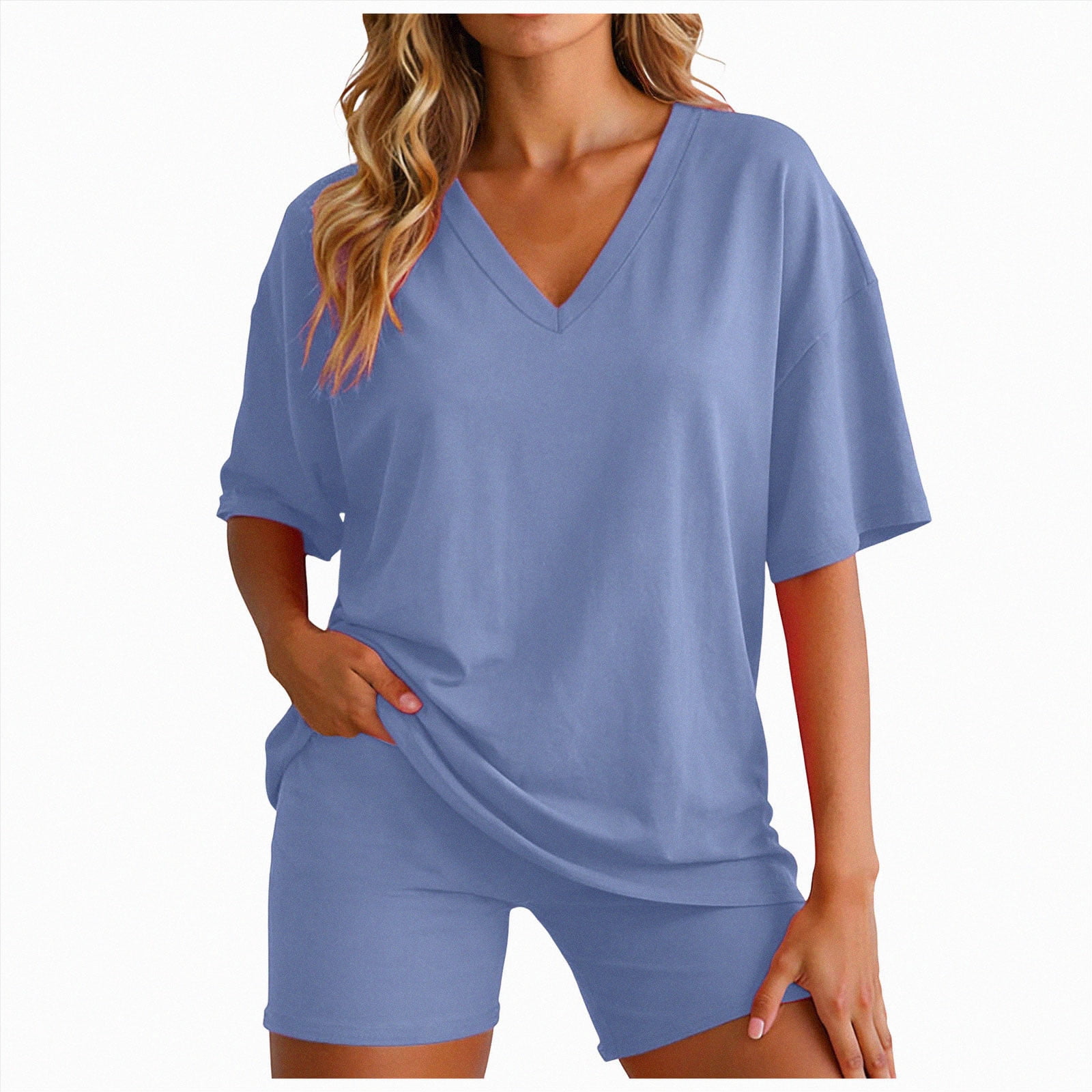 Mnuaqn 2 Piece Sets for Women Summer 2026 Lounge Short Set Spring ...