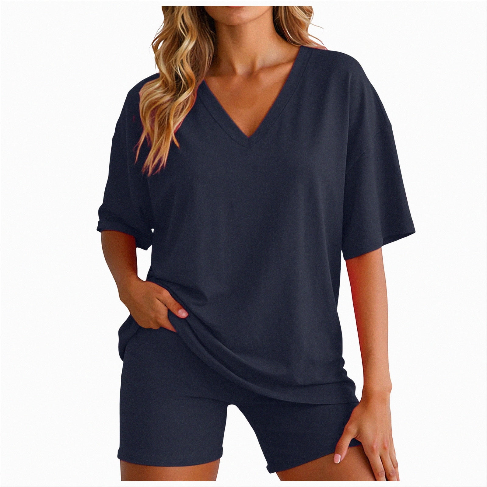 Mnuaqn 2 Piece Sets for Women Summer 2026 Lounge Short Set Spring ...
