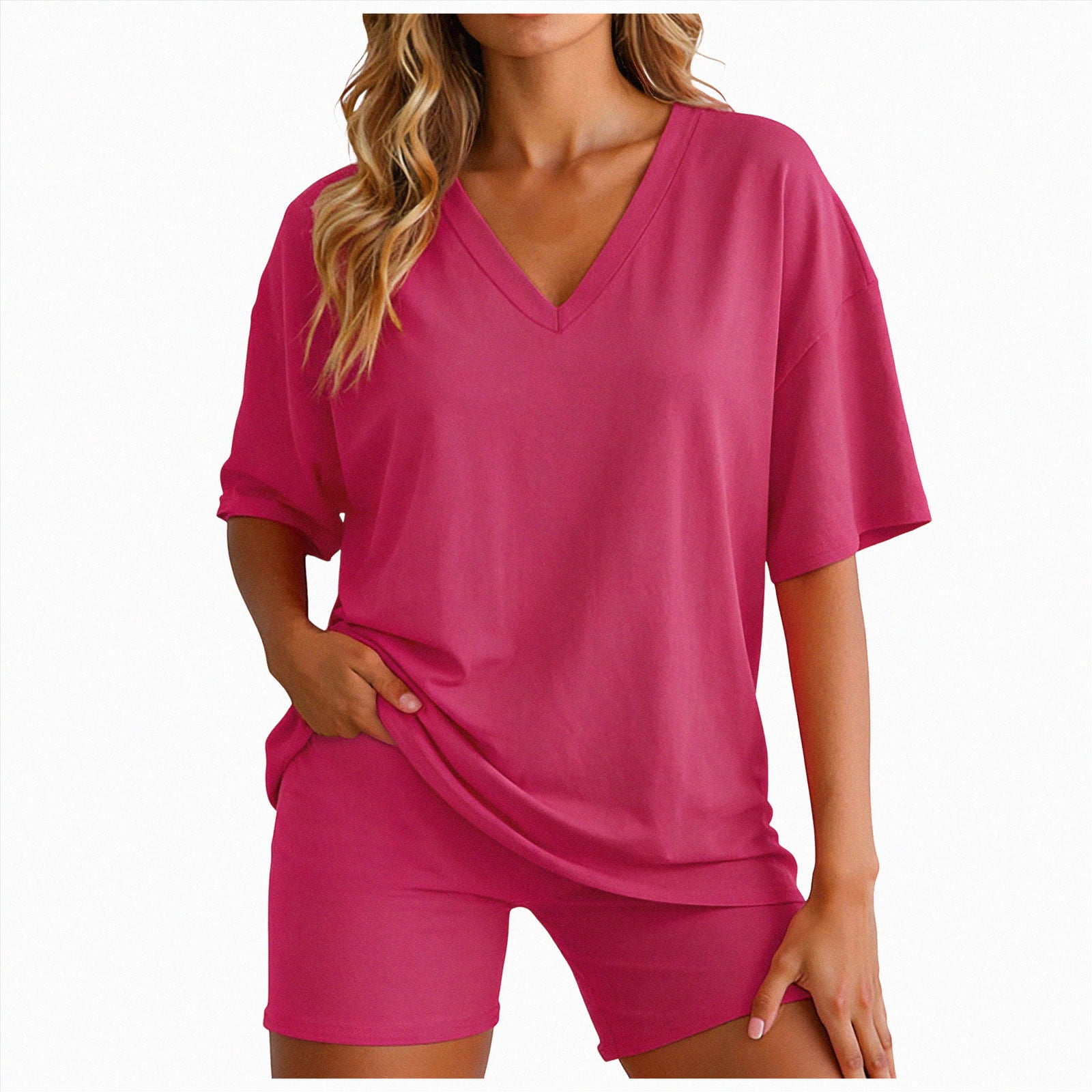 Mnuaqn 2 Piece Sets for Women Summer 2026 Lounge Short Set Spring ...