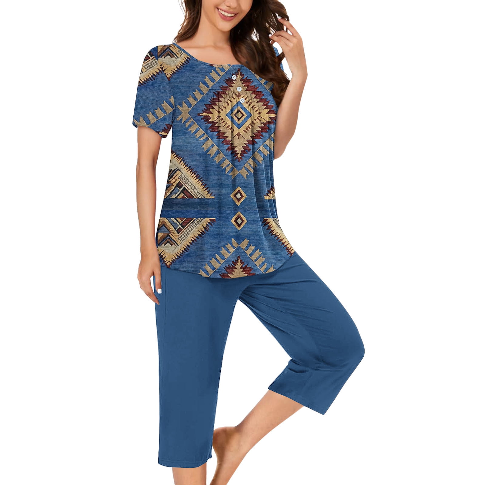 2 Piece Sets for Women Summer Women's Pajama Sets Women 2 Piece Outfits ...