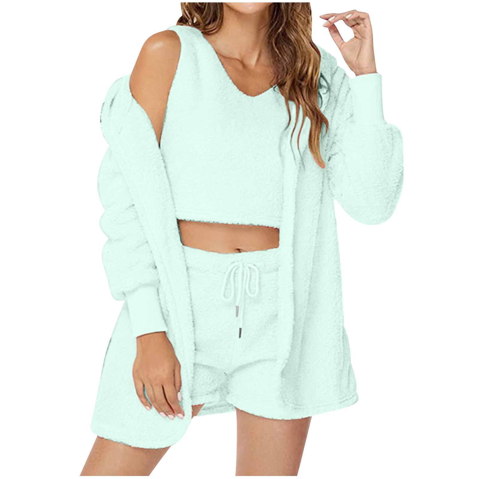 2 Piece Shorts Sets for Women Casual Two Piece Lounge Sets Women's ...